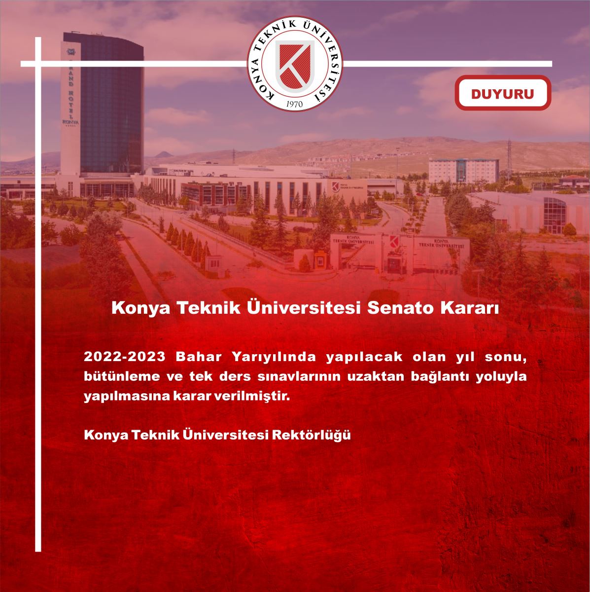 KTÜN - Konya Teknik Üniversitesi | Gelişimin Öncüsü